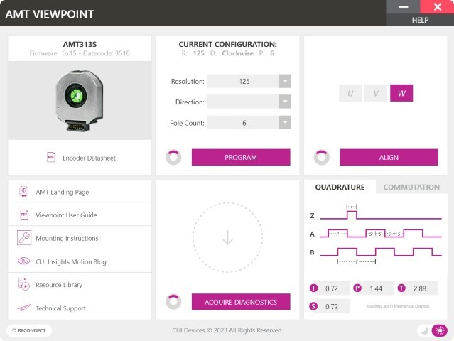 AMT Viewpoint | Encoder Graphical User Interface | Same Sky